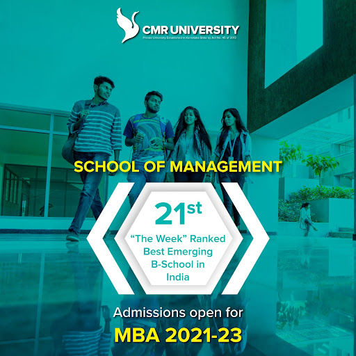 School of Management - CMR University Ranked 21st Best Emerging B ...